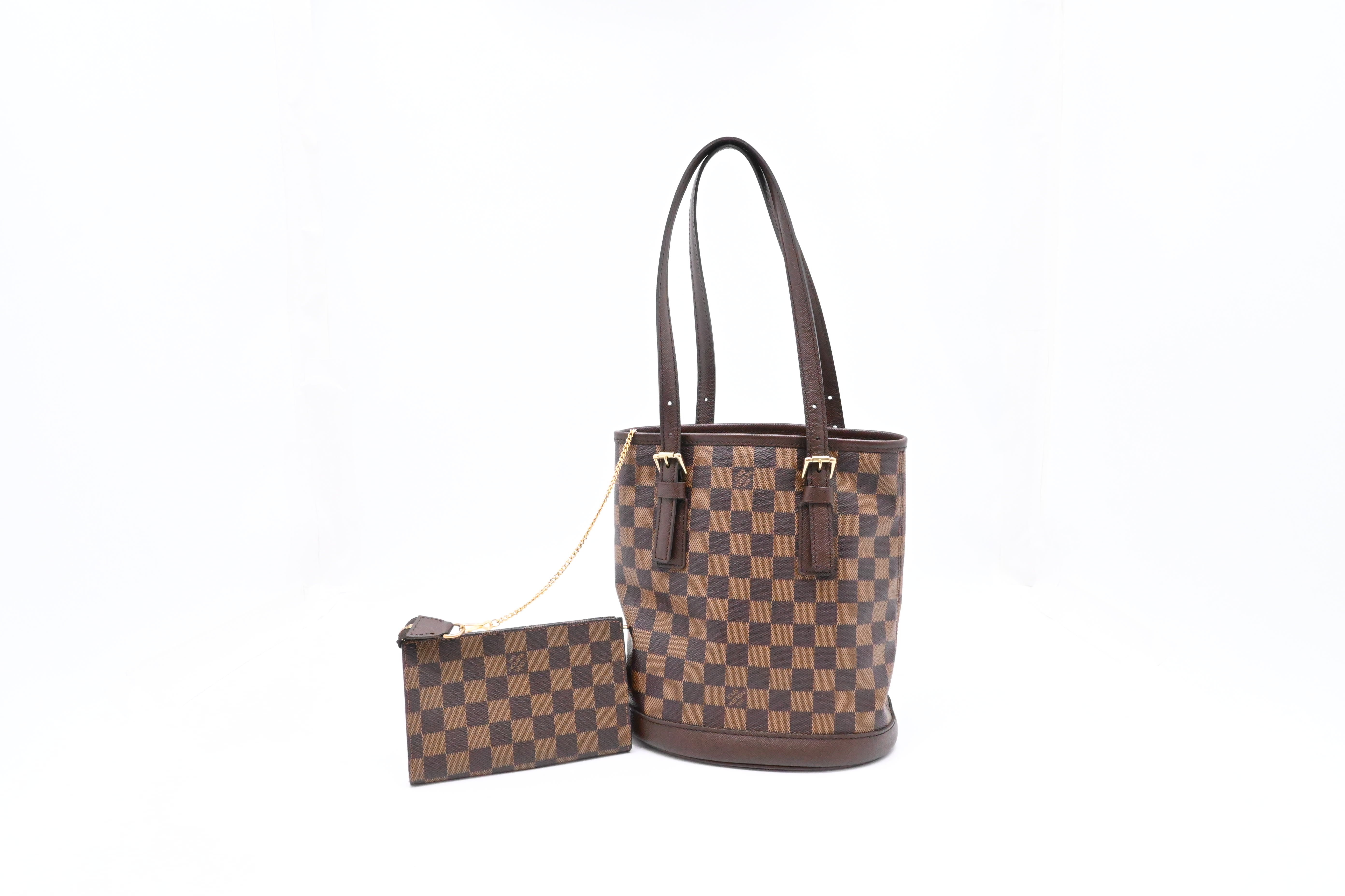 Louis Vuitton Marais Bucket in Damier Ebene Canvas – Weekly Lux Drop