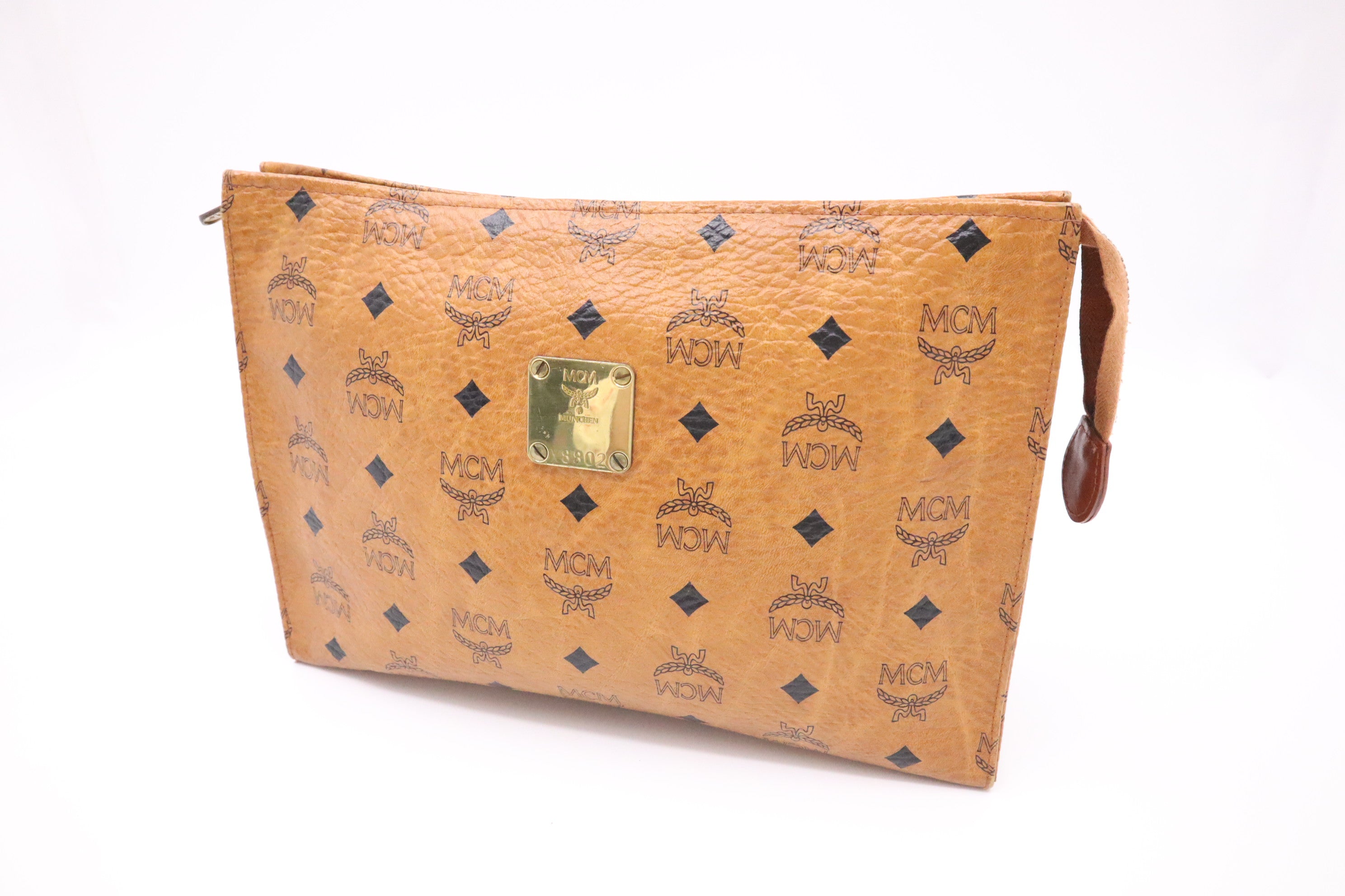 MCM Clutch in Cognac Visetos Canvas – Weekly Lux Drop