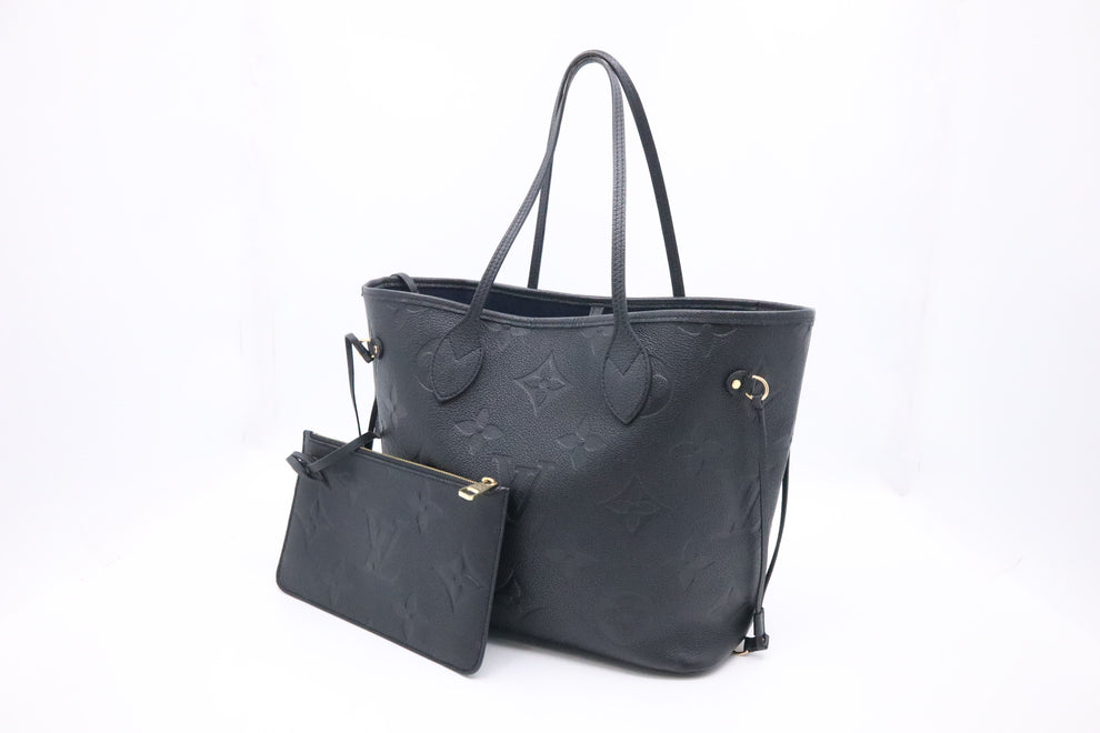 Louis Vuitton Neverfull MM in Black Empreinte Leather – Weekly Lux Drop