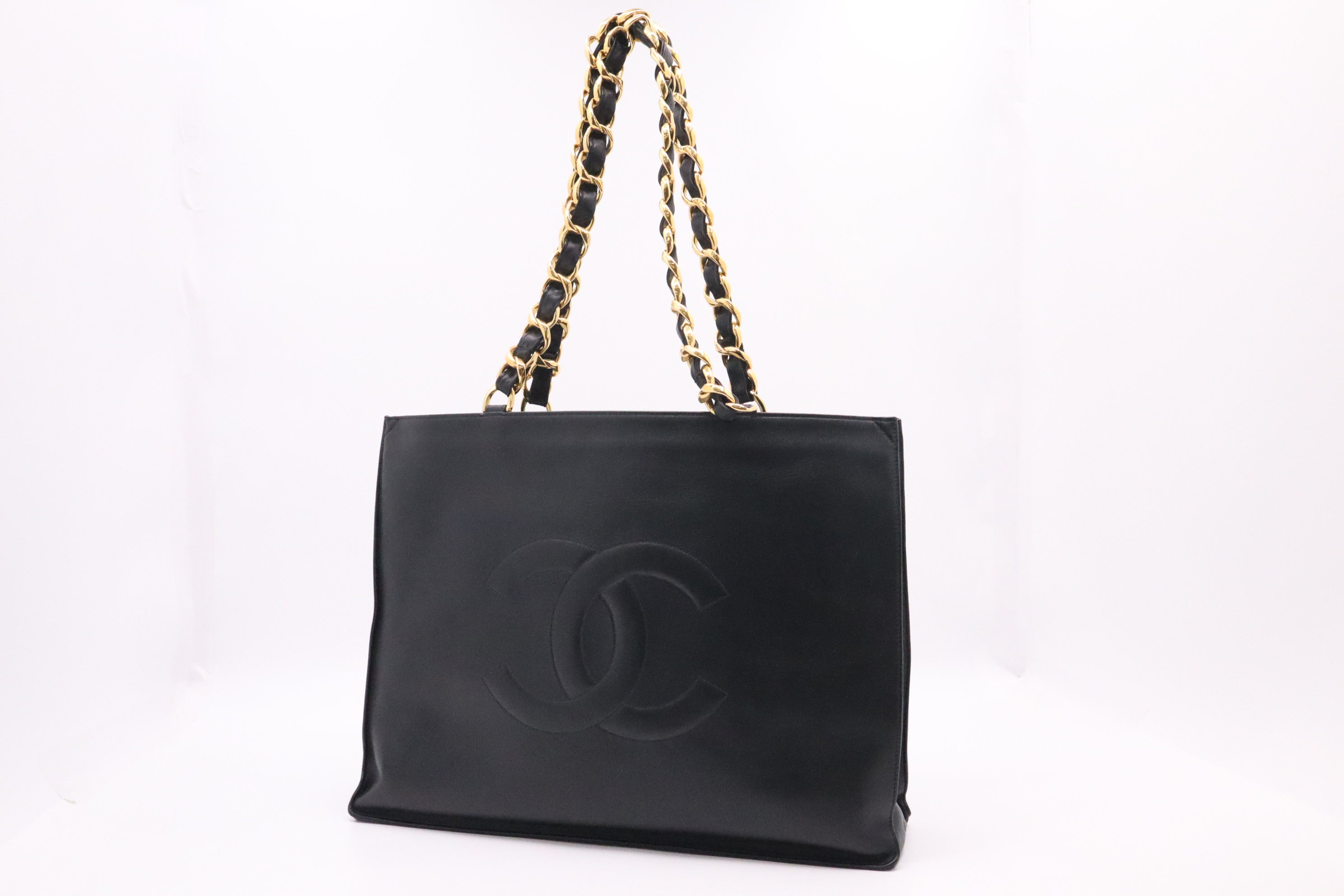 Chanel Large Chain Tote in Black Leather – Weekly Lux Drop